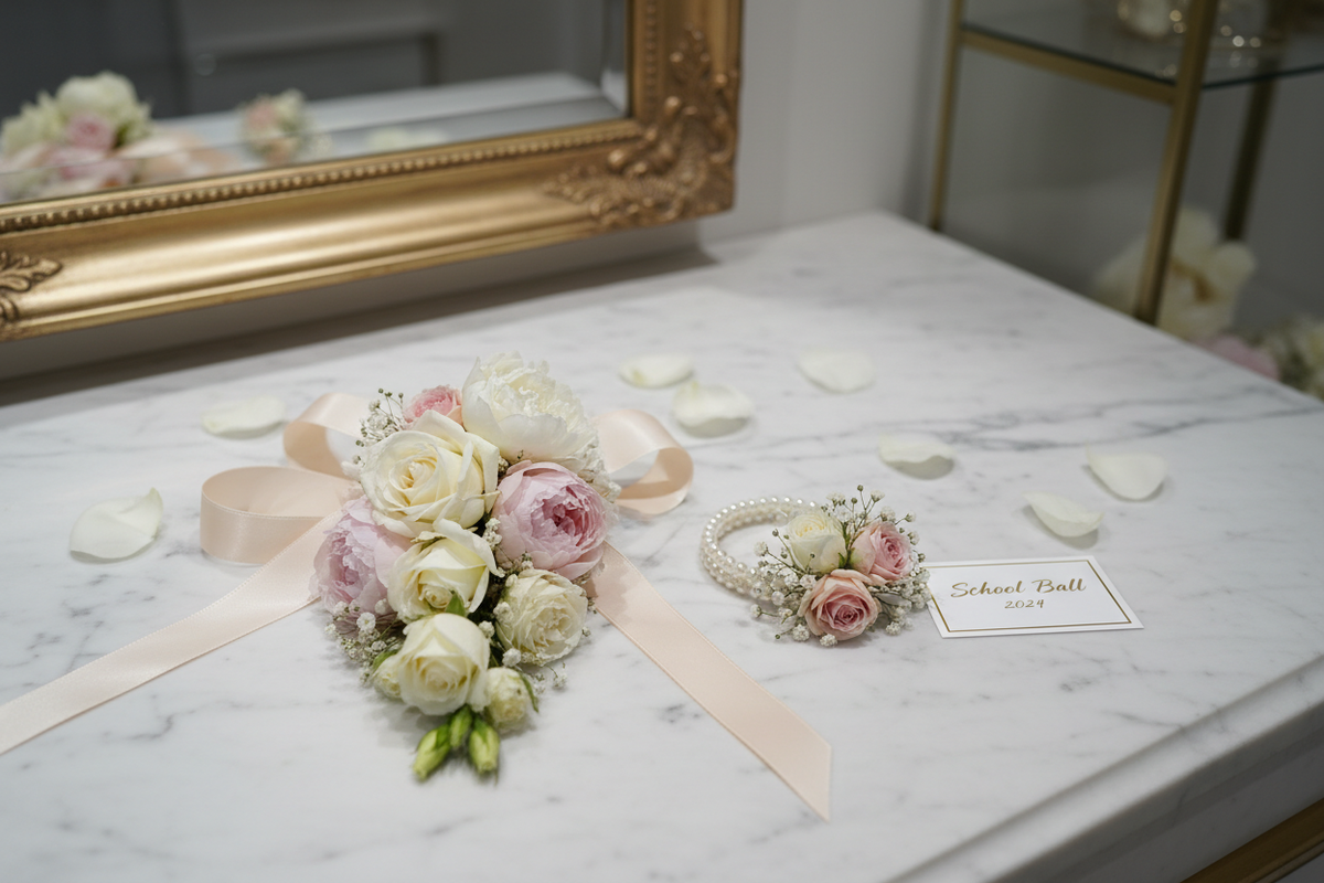 School Ball Corsage Auckland – Wrist Corsages NZ | The Flower Edit ...